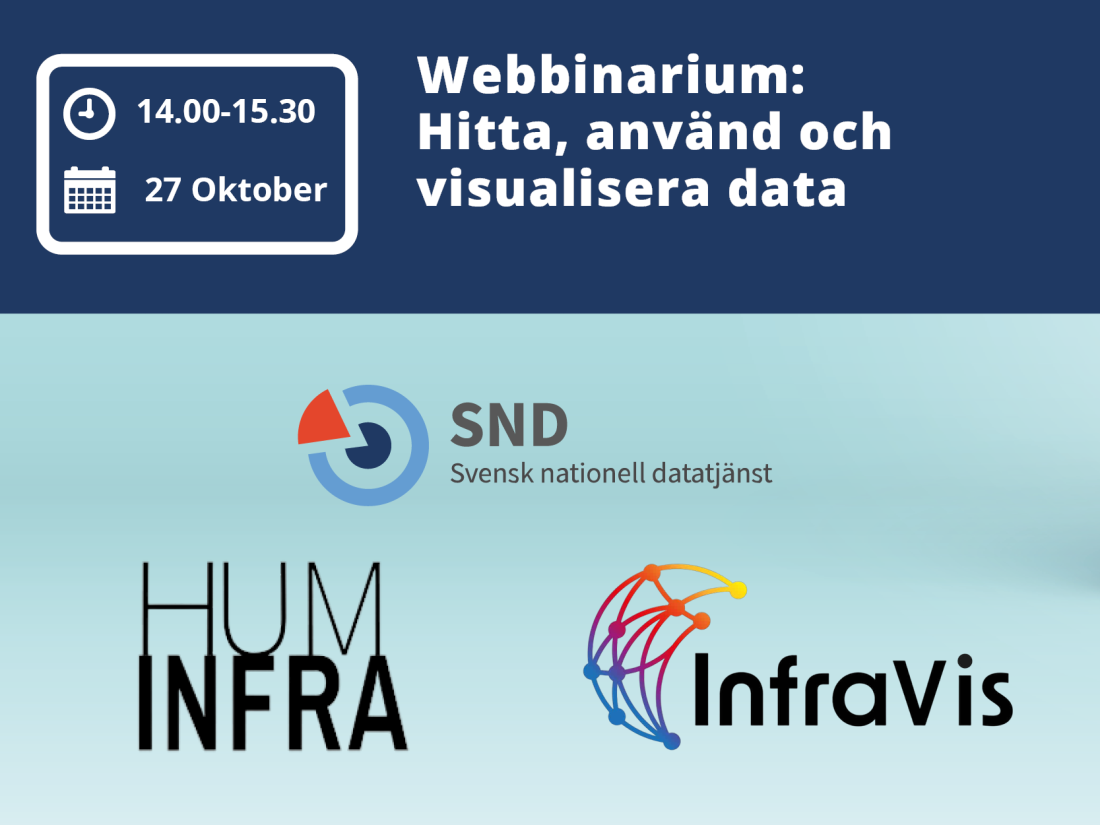 InfraVis och Huminfra – forskningsinfrastrukturer som synliggör forskning, forskningsverktyg och ...